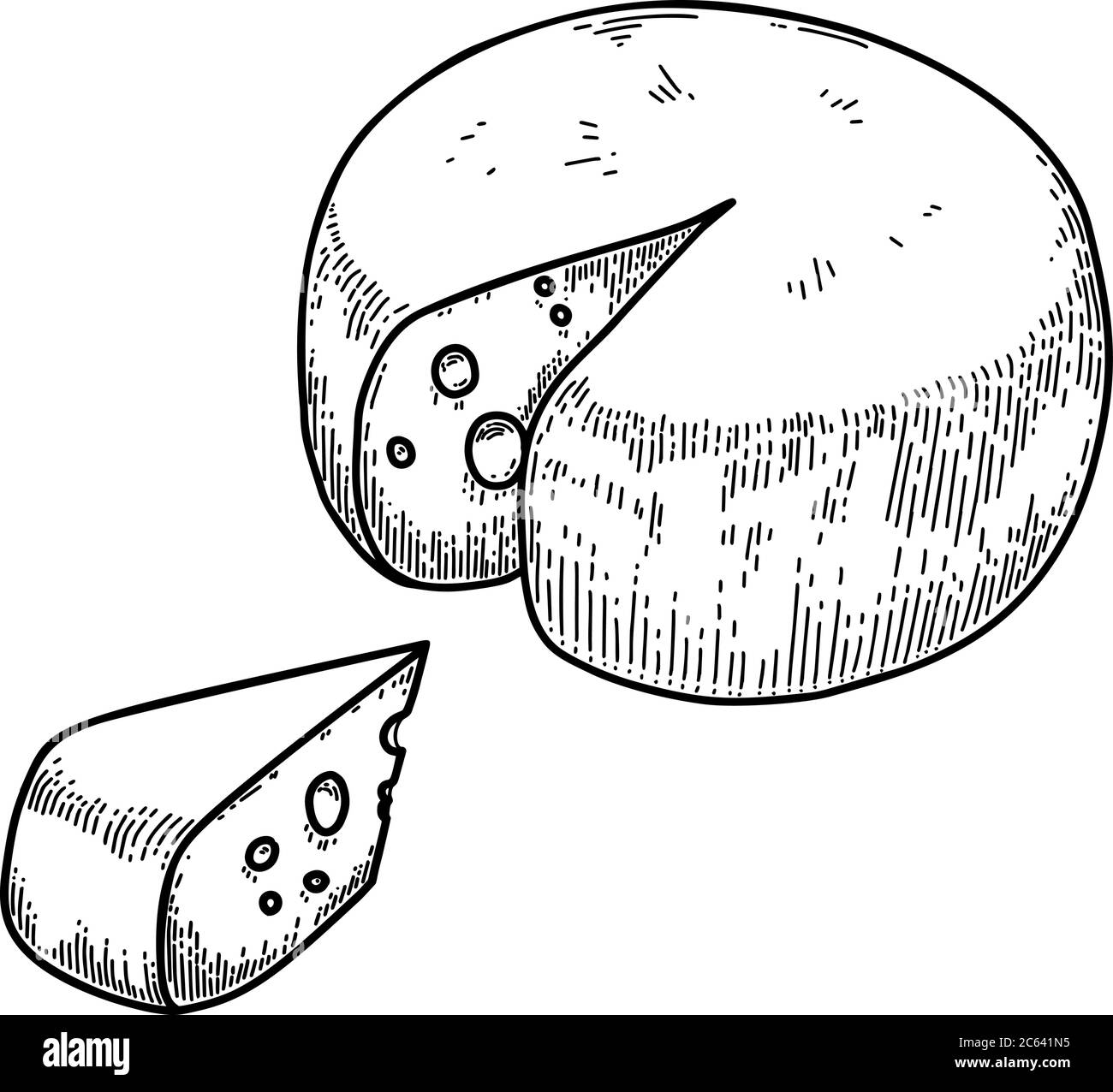 Wheel Of Cheese Drawing