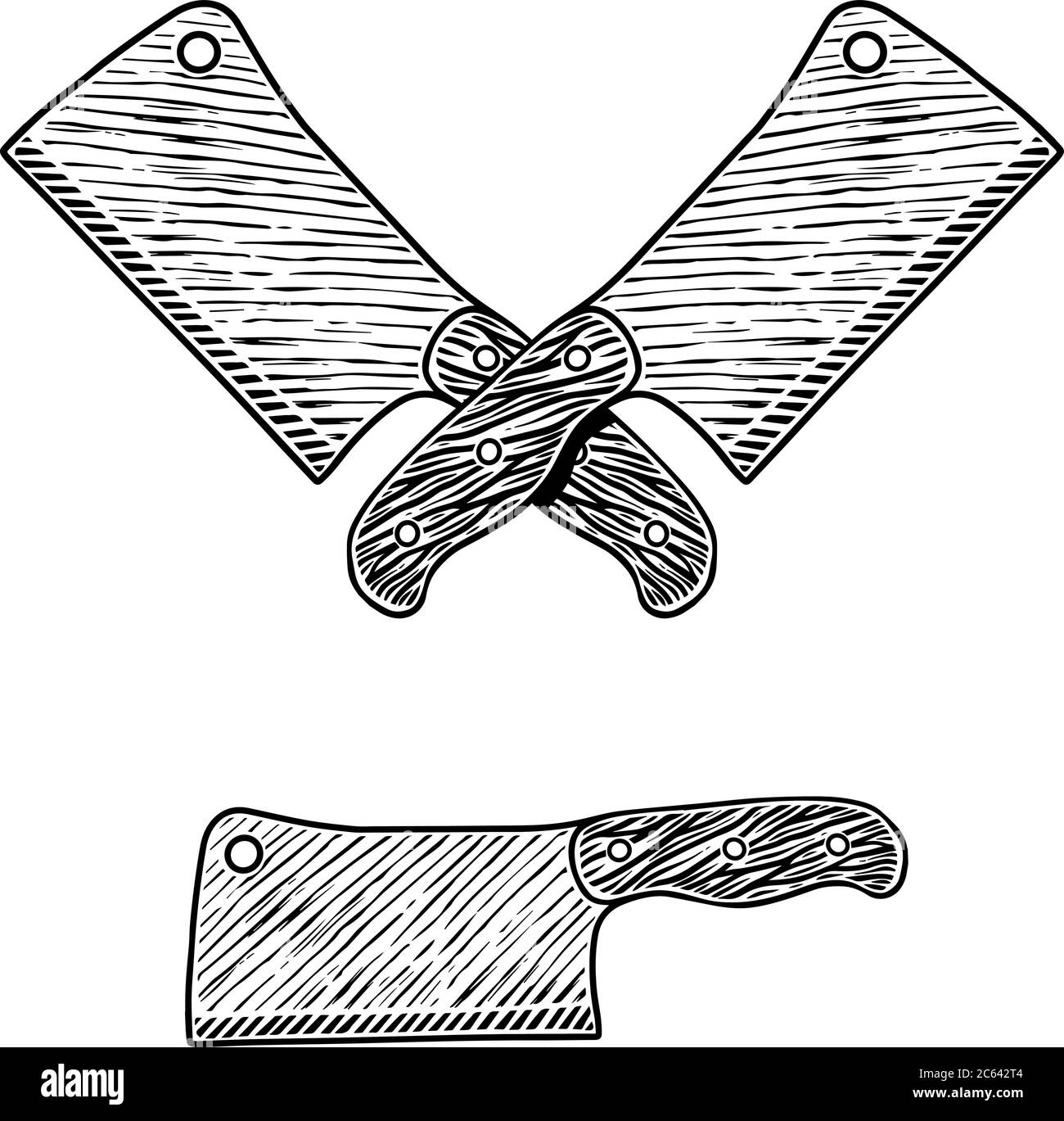 Meat Cleaver Illustration