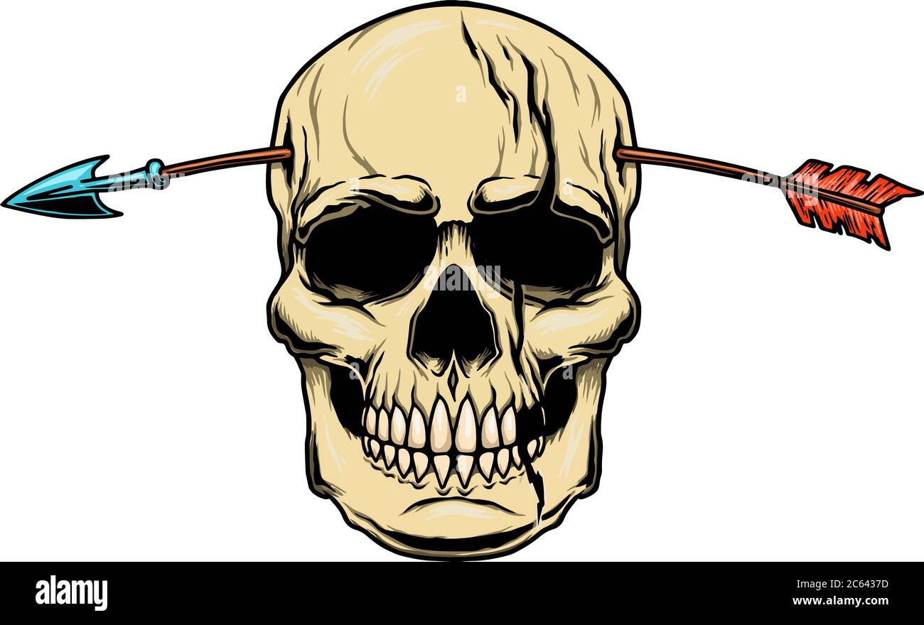 Skull With Arrow High Resolution Stock Photography and Images - Alamy
