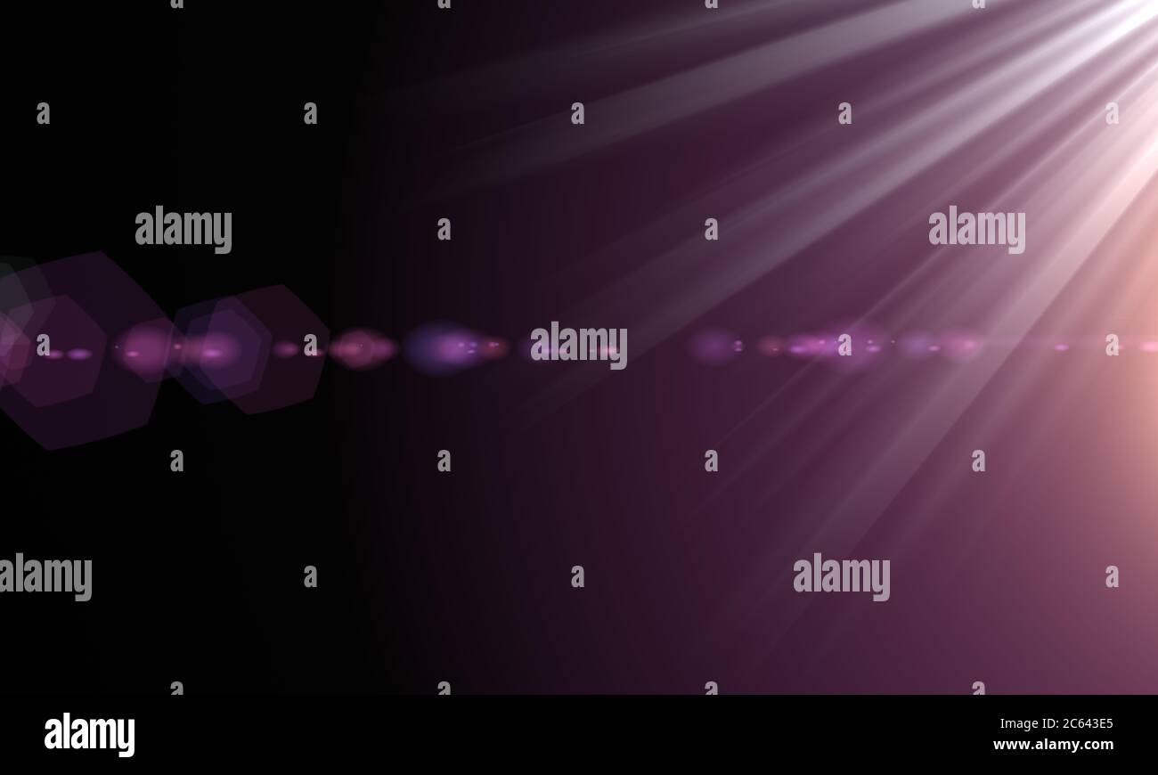 Lens flare effect in space made with AE cs5 Stock Photo - Alamy