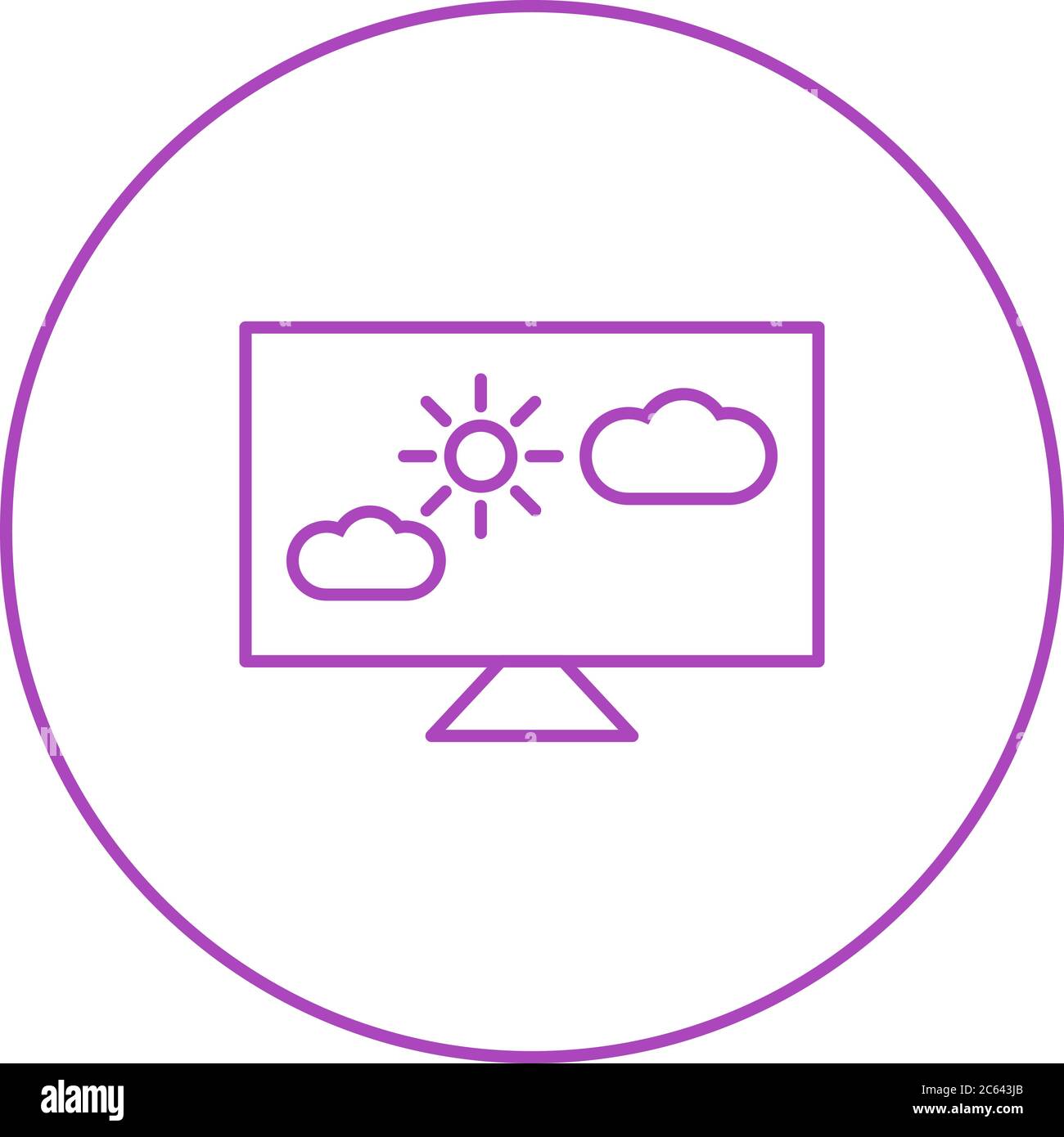 Unique Weather On News Vector Line Icon Stock Vector Image & Art - Alamy