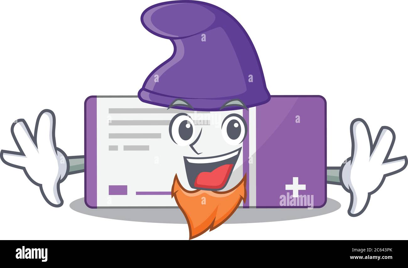 A gorgeous cartoon design of medicine box as an Elf fairytale character ...