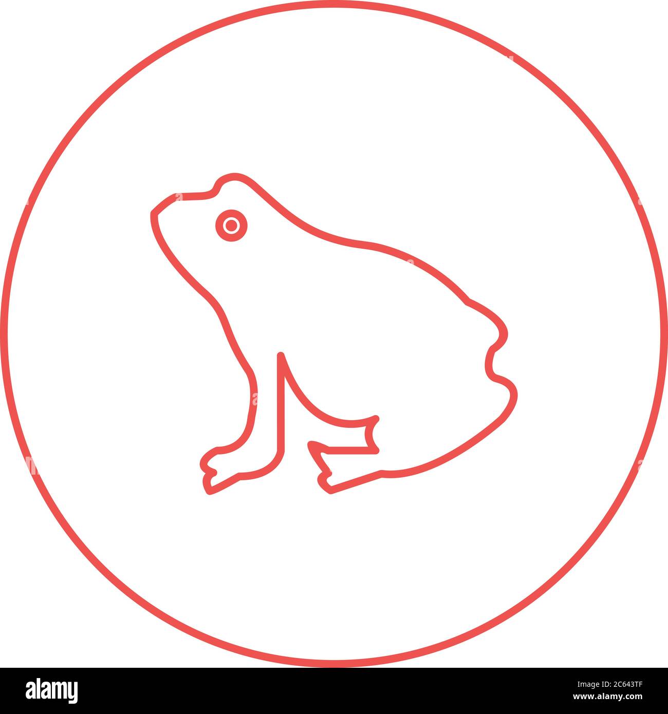 Unique Frog Vector Line Icon Stock Vector Image & Art - Alamy