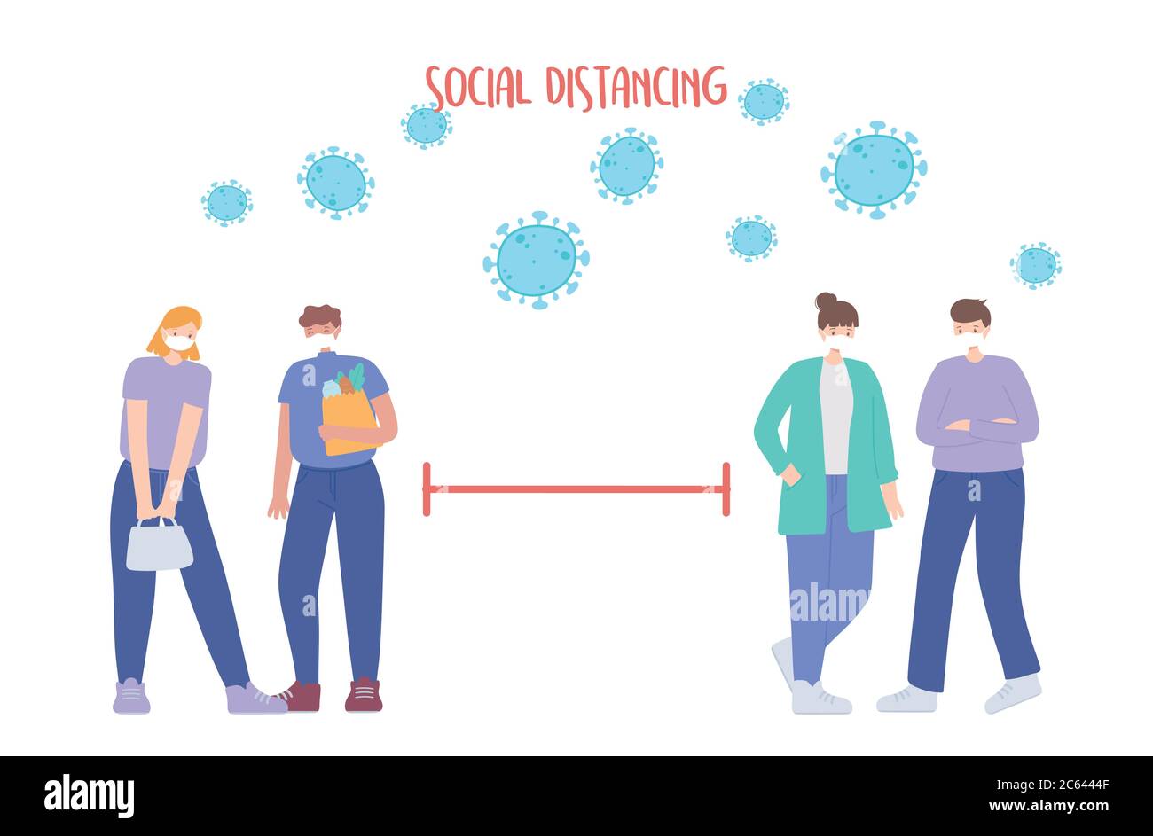 covid 19 coronavirus social distancing prevention, couples making ...
