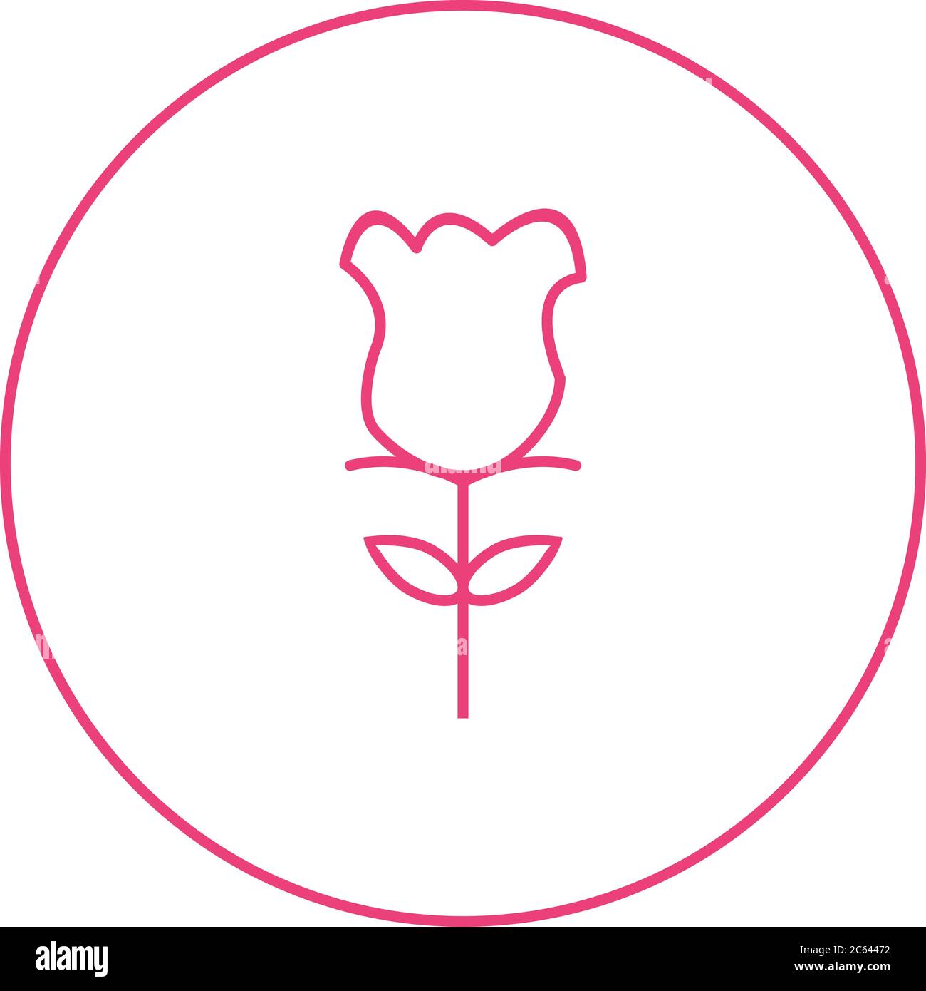 Unique Rose Vector Line Icon Stock Vector Image & Art - Alamy