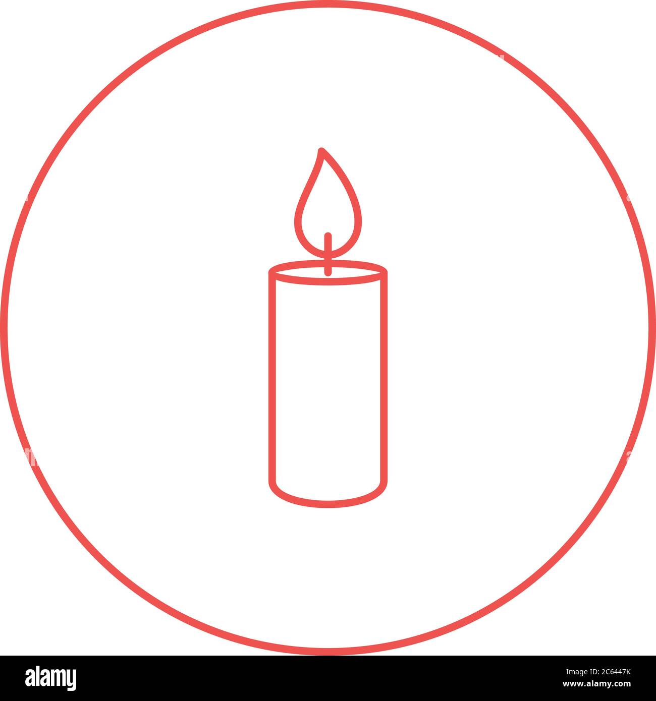 Unique Candle Line Vector Icon Stock Vector Image & Art - Alamy