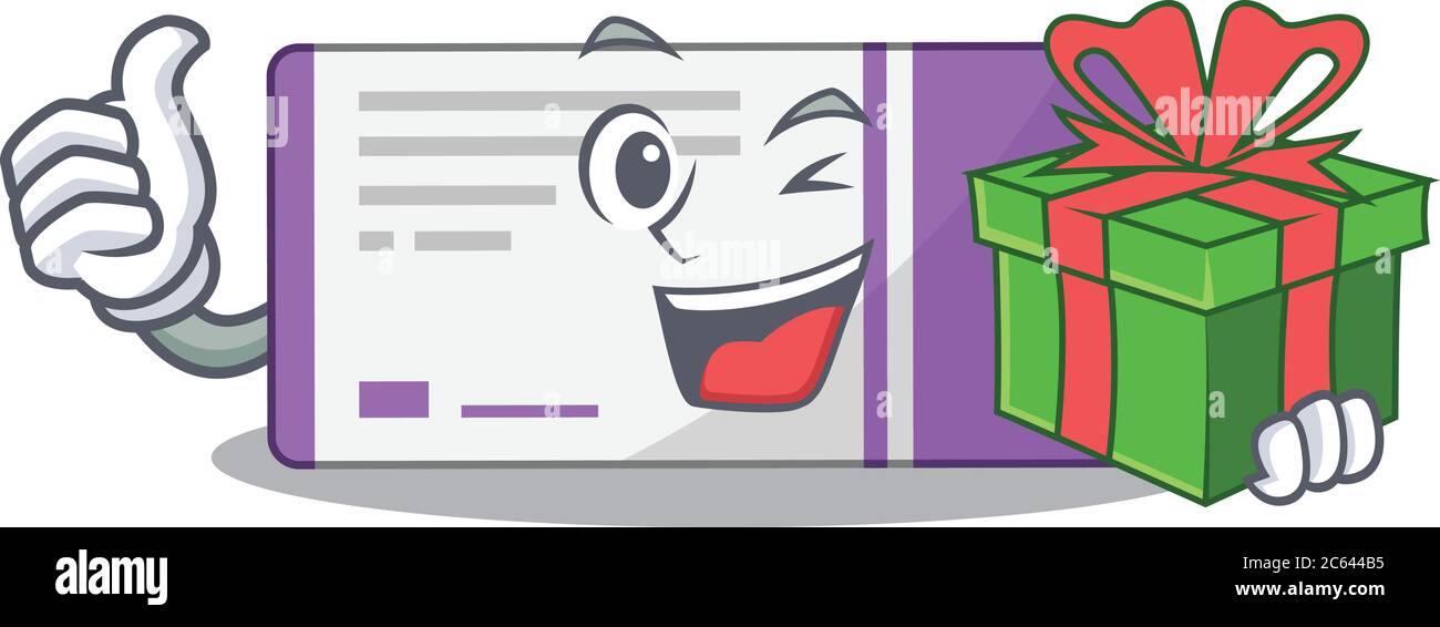 Medicine box cartoon character concept with a big gift box Stock Vector ...