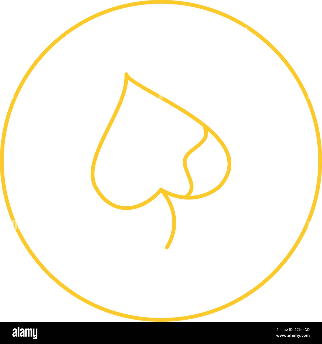 Unique Broken Leaf Vector Line Icon Stock Vector Image & Art - Alamy