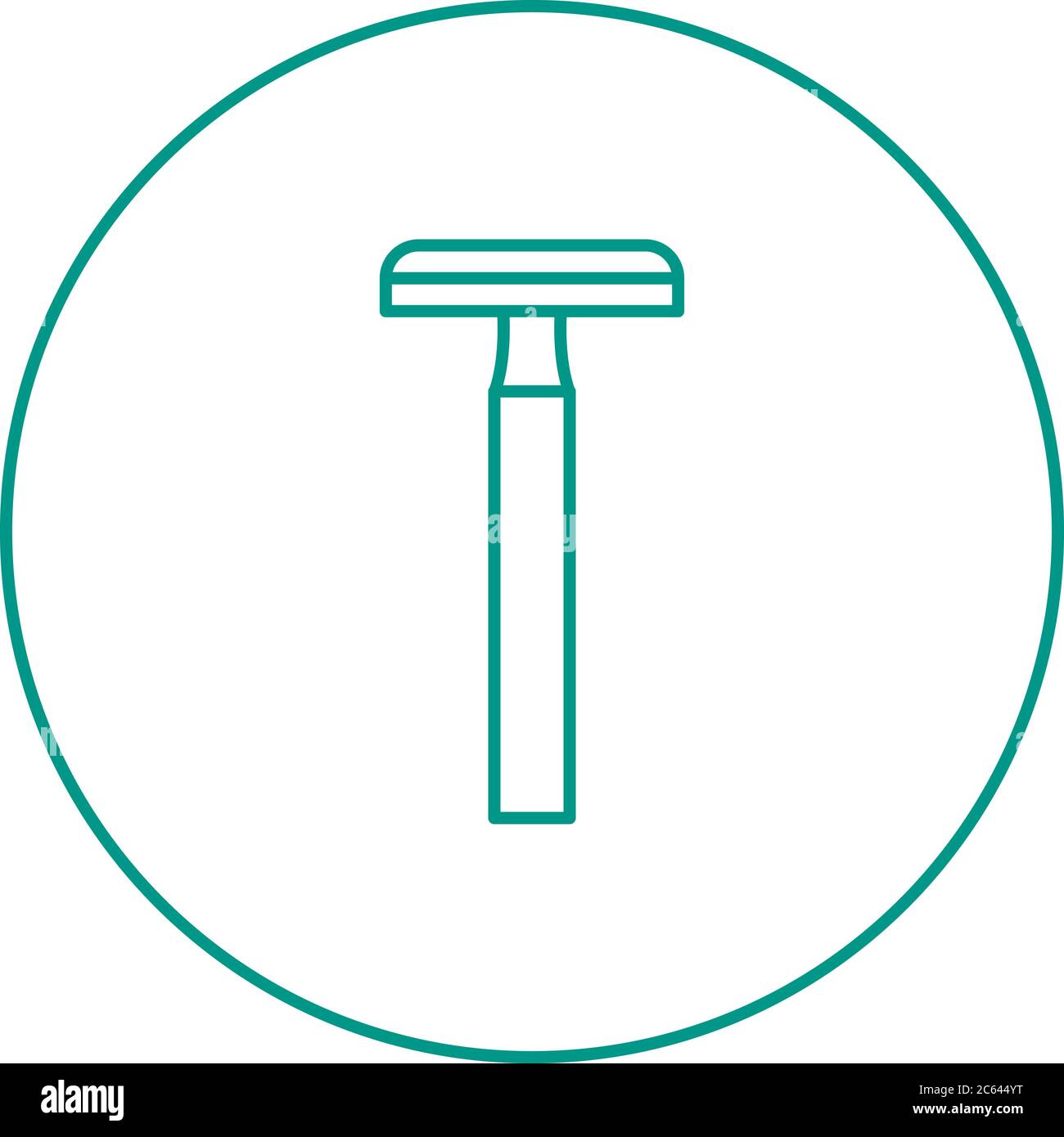 Unique Shaving Blade Vector Line Icon Stock Vector Image & Art - Alamy