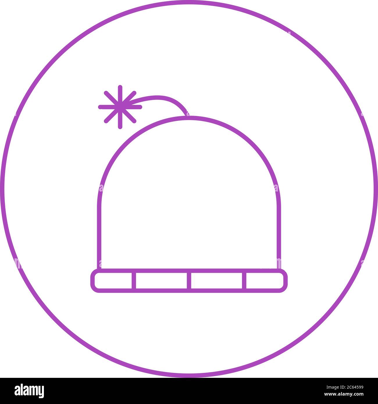 Unique Winter Cap Vector Line Icon Stock Vector Image & Art - Alamy