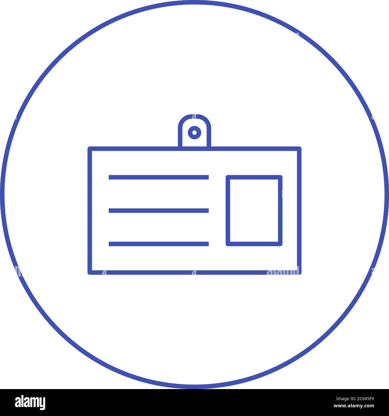 Unique Pass Card Vector Line Icon Stock Vector Image & Art - Alamy