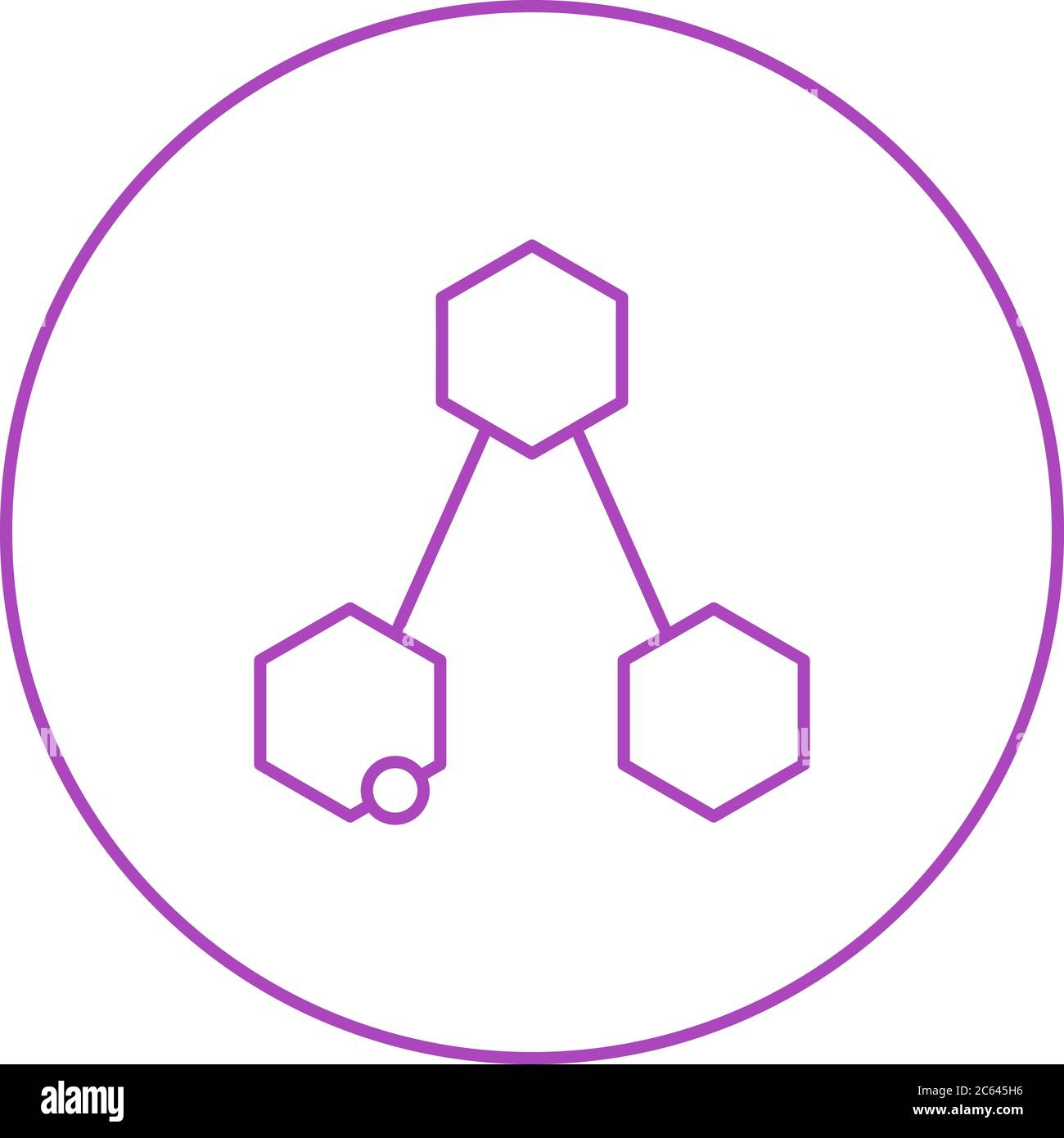 Unique Chemical Structure II Vector Line Icon Stock Vector Image & Art ...