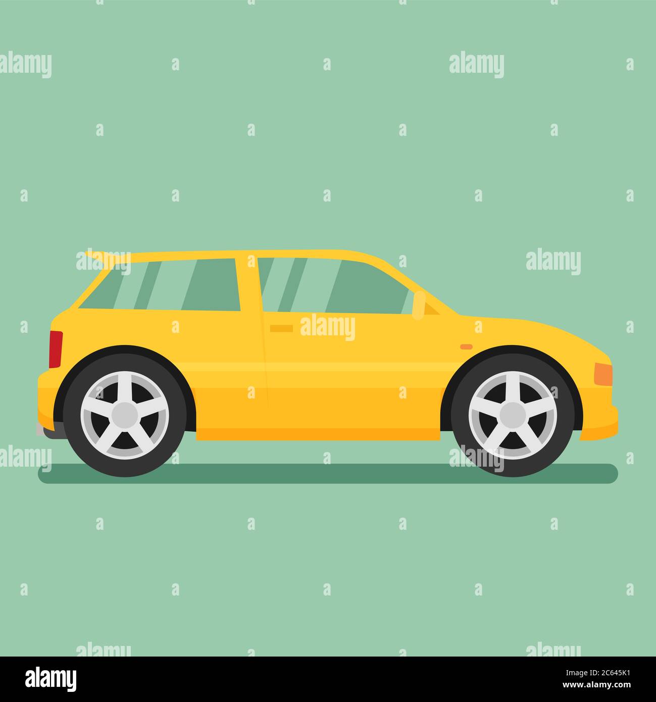 Isolated vector car. Flat design style Stock Vector Image & Art - Alamy