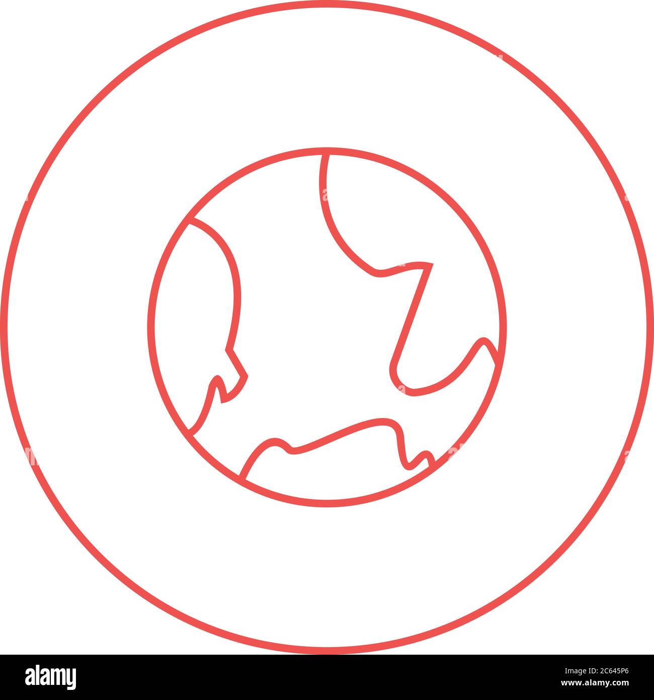 Unique Earth Vector Line Icon Stock Vector Image & Art - Alamy