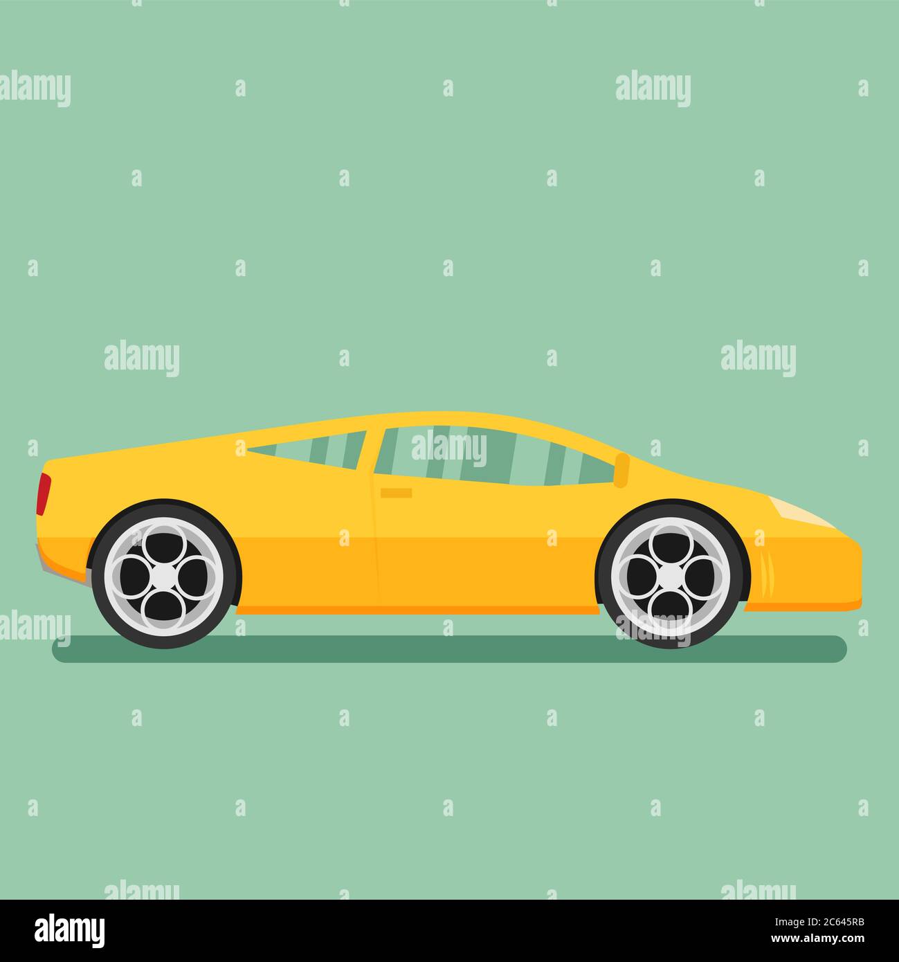 Isolated vector car. Flat design style Stock Vector Image & Art - Alamy