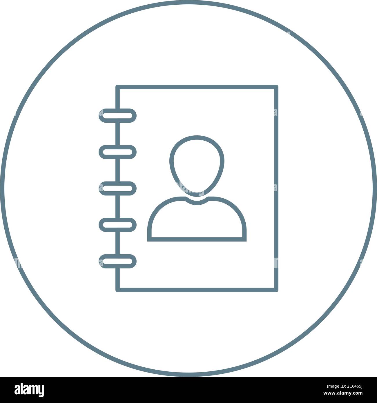 Unique Contact Vector Line Icon Stock Vector Image & Art - Alamy