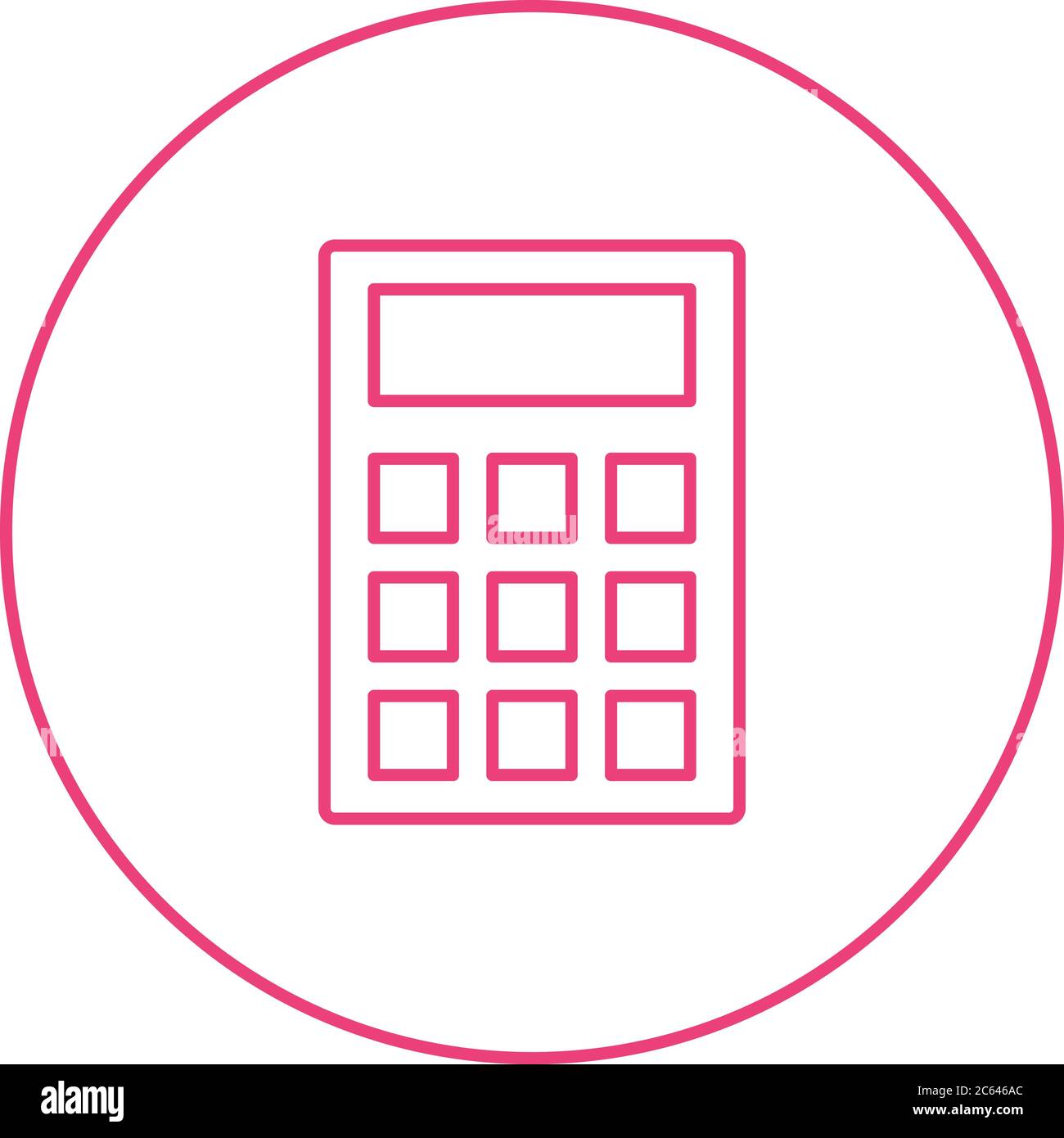 Unique Calculator Vector Line Icon Stock Vector Image & Art - Alamy