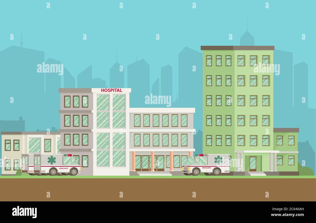 City hospital Stock Vector Images - Alamy