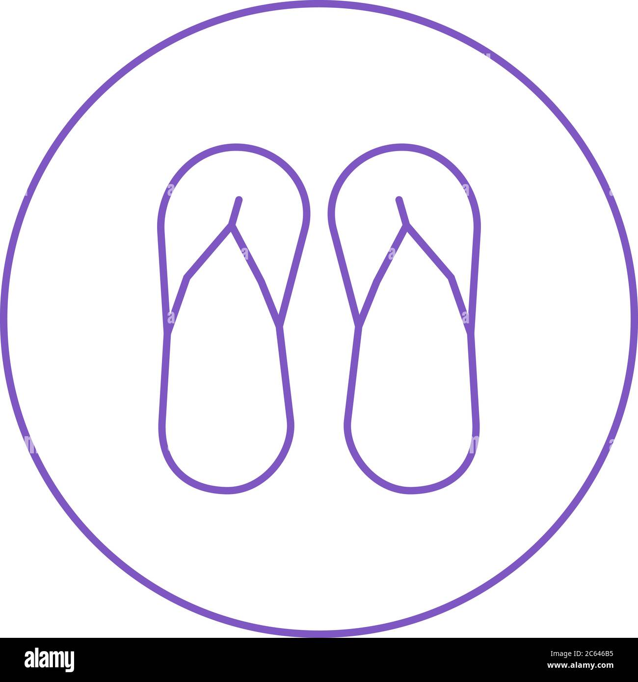 Unique Sandal Vector Line Icon Stock Vector Image & Art - Alamy