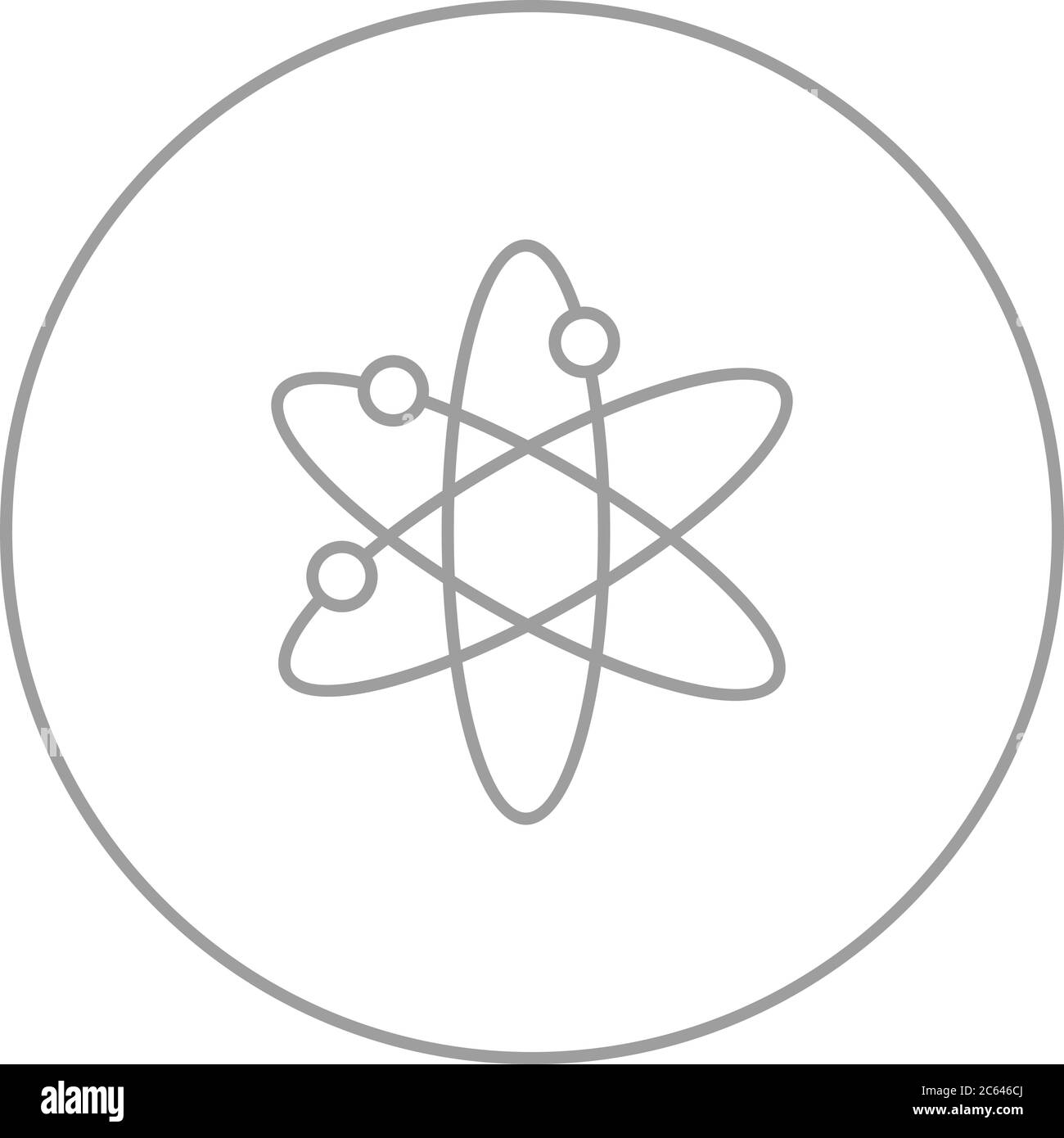 Unique Atomic Structure Vector Line Icon Stock Vector Image & Art - Alamy