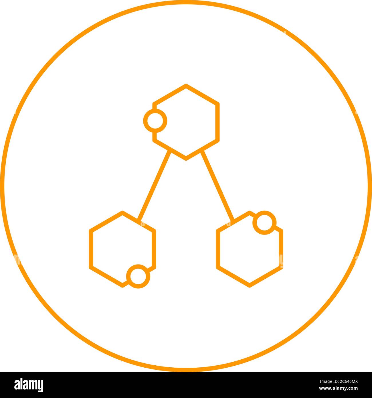 Unique Chemical Structure Vector Line Icon Stock Vector Image & Art - Alamy