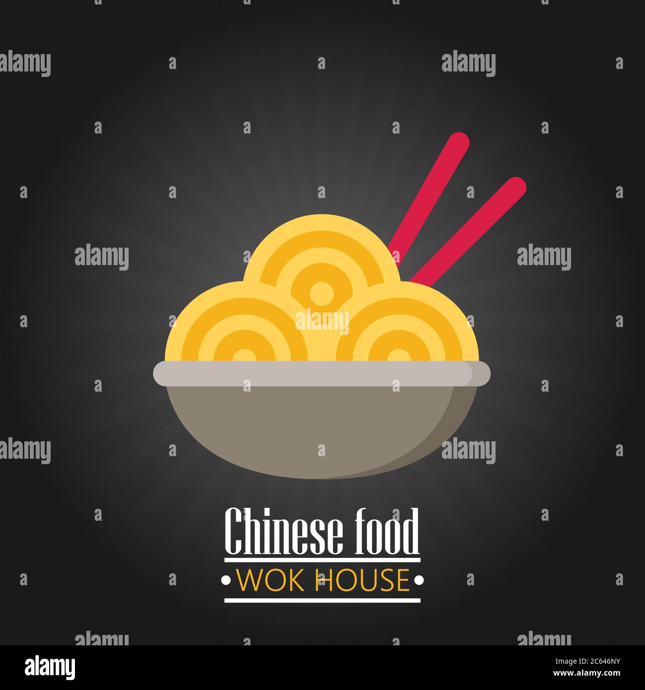 Wok logo hi-res stock photography and images - Alamy