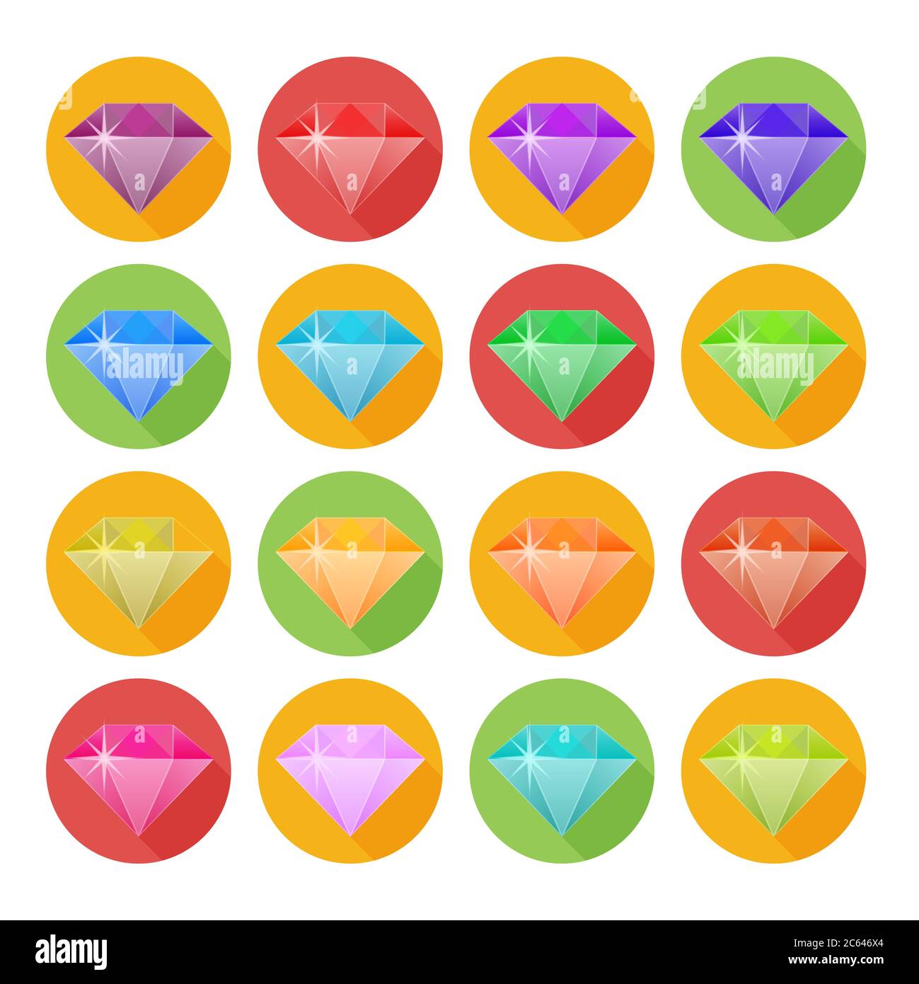 Diamond vector illustration in flat design Stock Vector Image & Art - Alamy