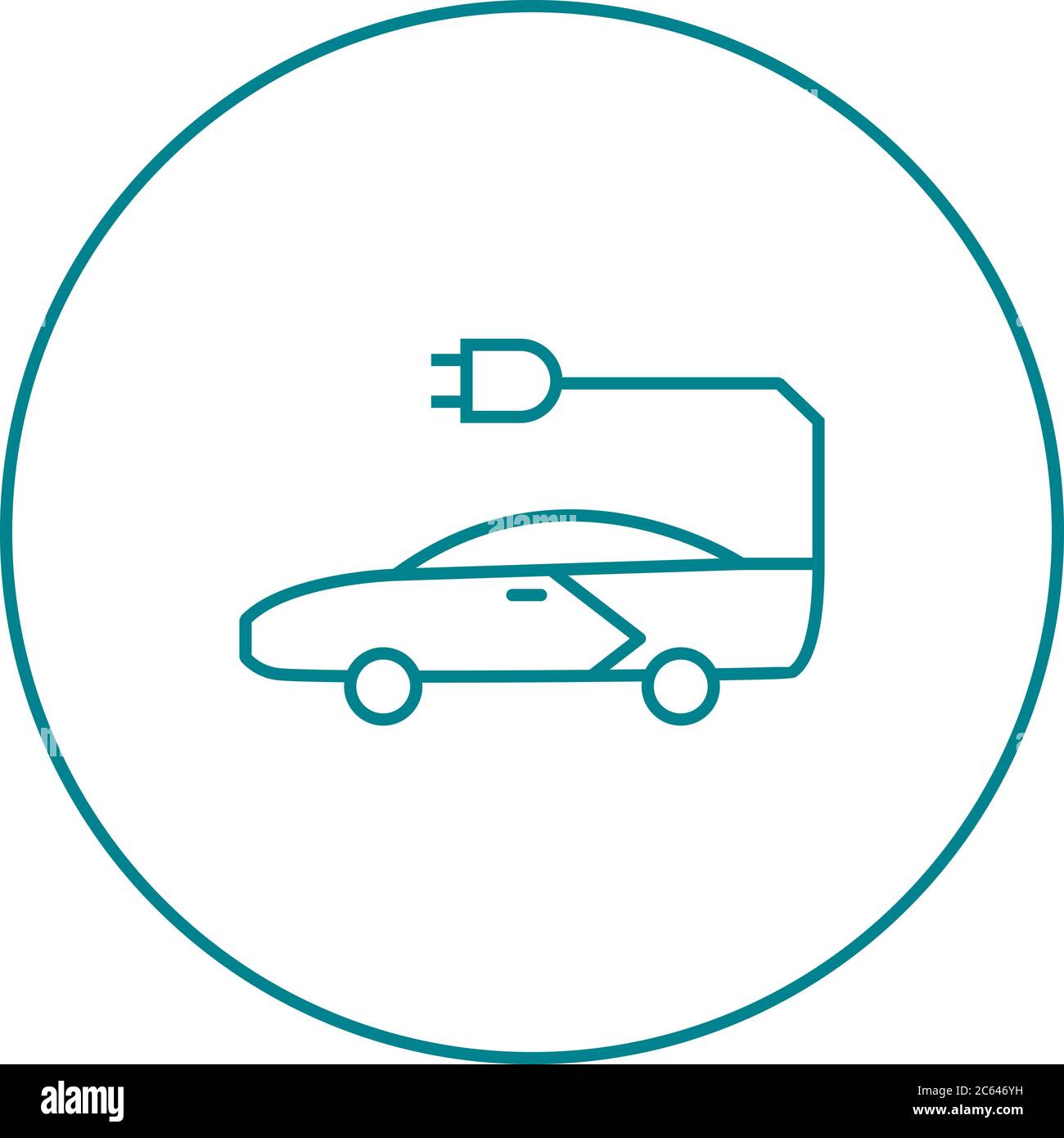 Unique Car Vector Line Icon Stock Vector Image & Art - Alamy