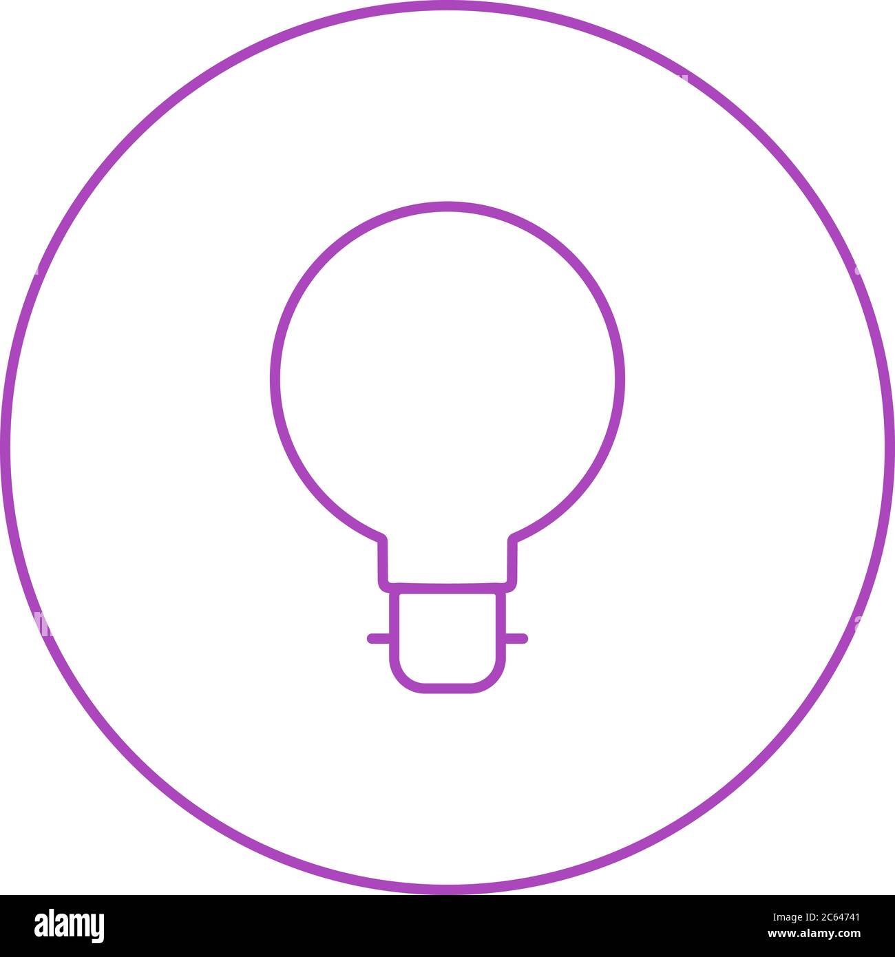 Unique Bulb II Vector Line Icon Stock Vector Image & Art - Alamy