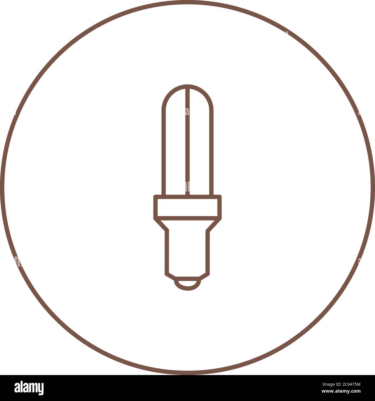 Unique Energy Saver Bulb Vector Line Icon Stock Vector Image & Art - Alamy