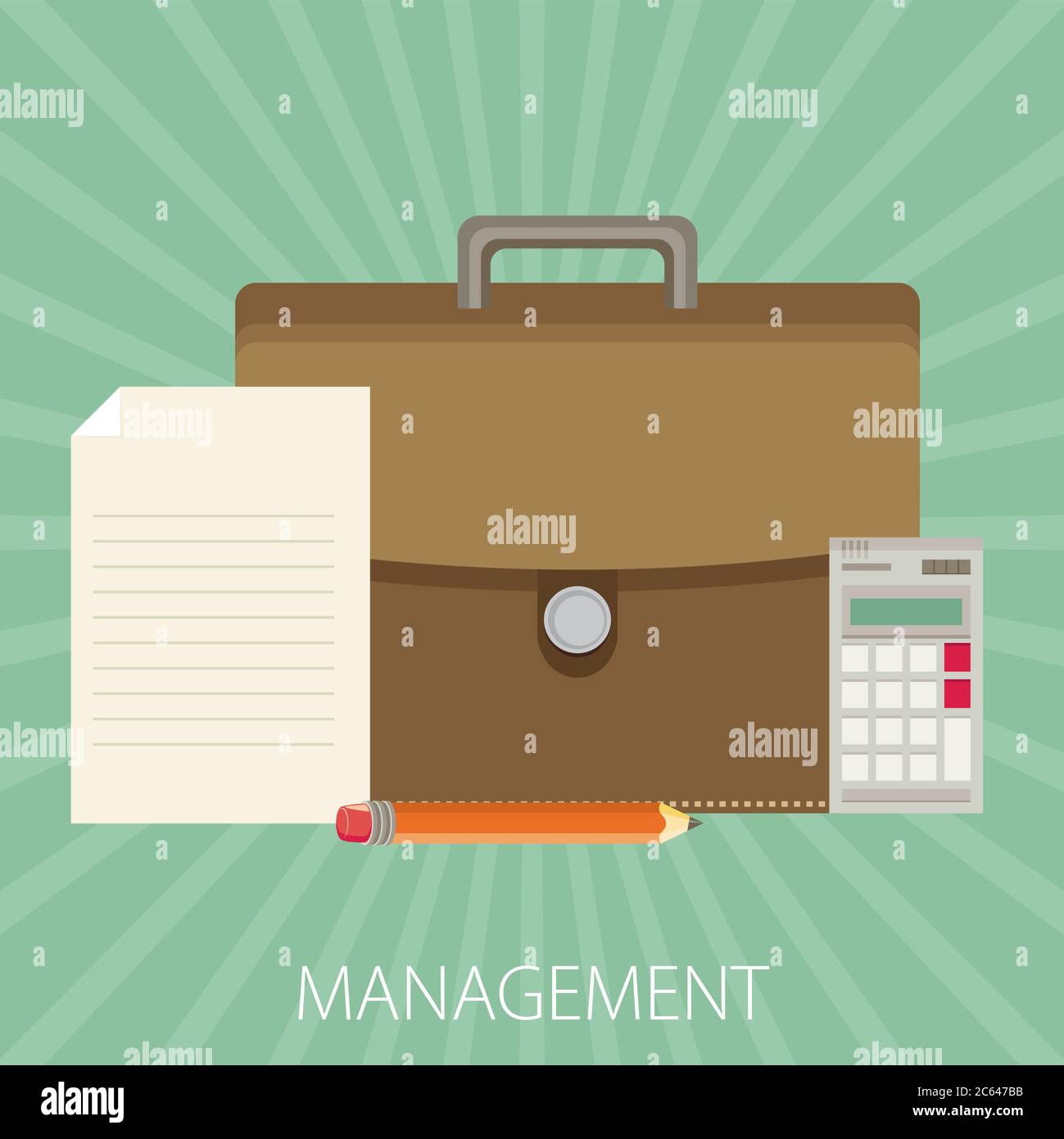 Vector illustration of management flat design concept Stock Vector ...