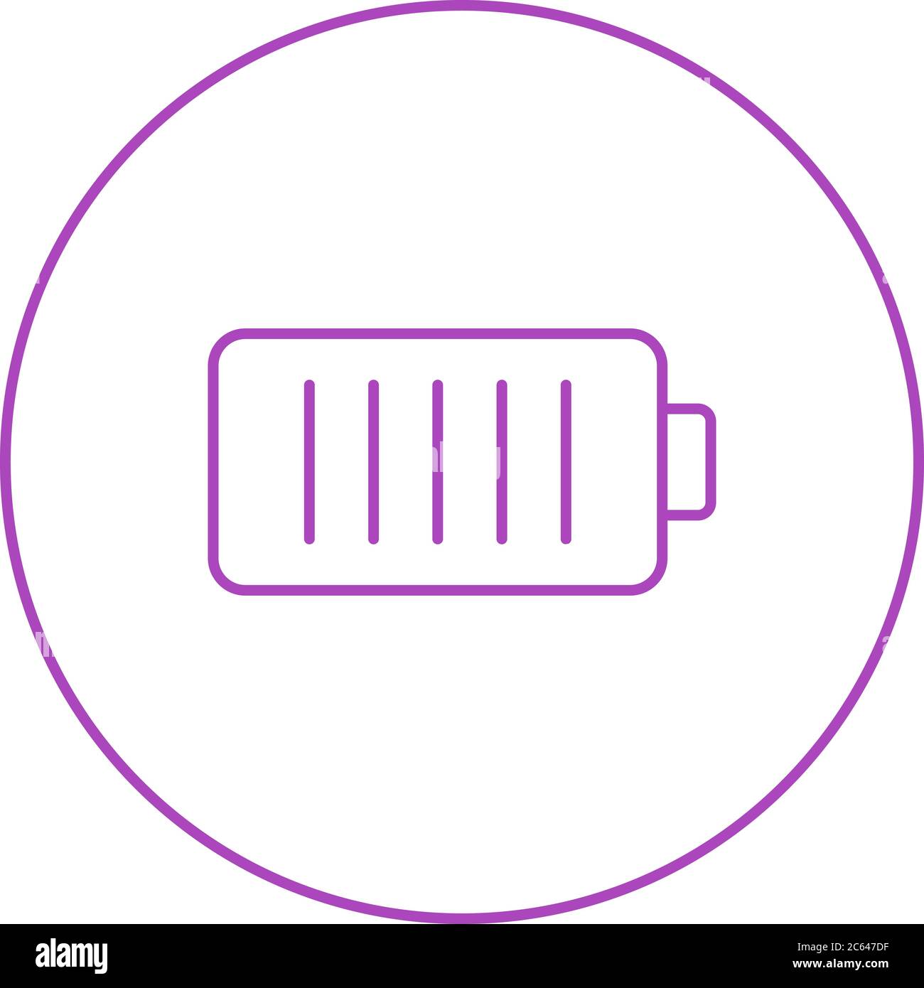 Unique Battery Vector Line Icon Stock Vector Image & Art - Alamy