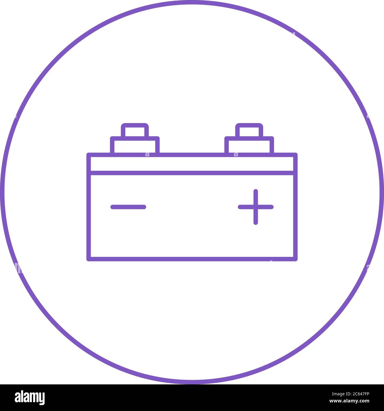 Unique Battery Vector Line Icon Stock Vector Image & Art - Alamy