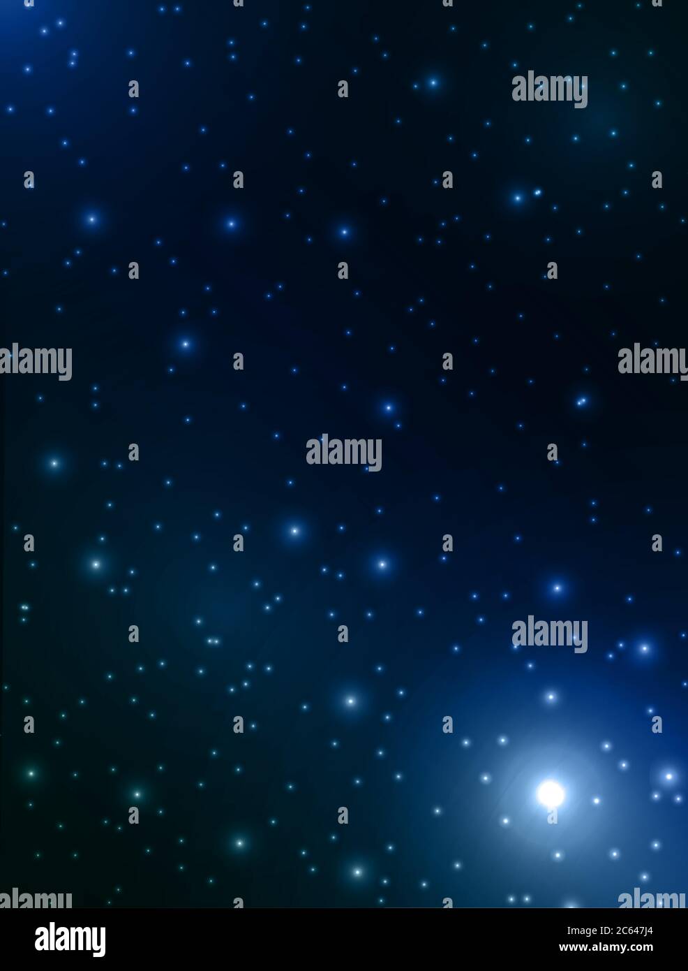 Illustration of space and stars. Vector background for your creativity ...