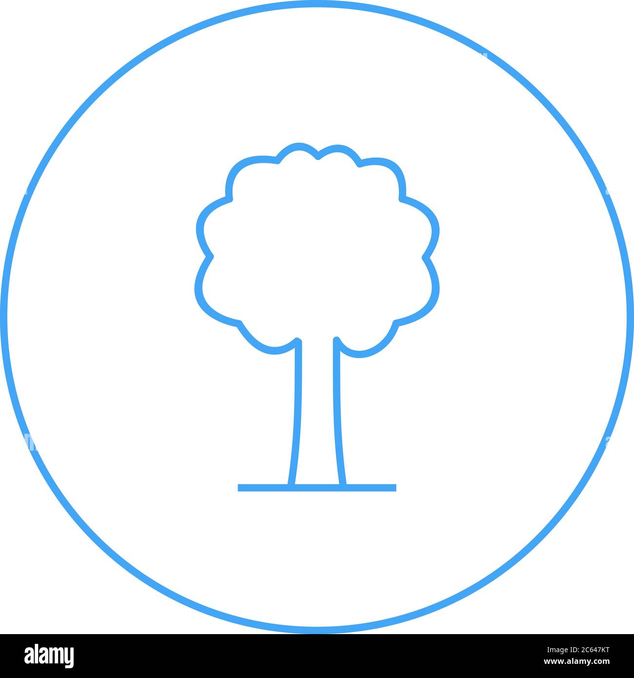 Unique Tree Vector Line Icon Stock Vector Image & Art - Alamy