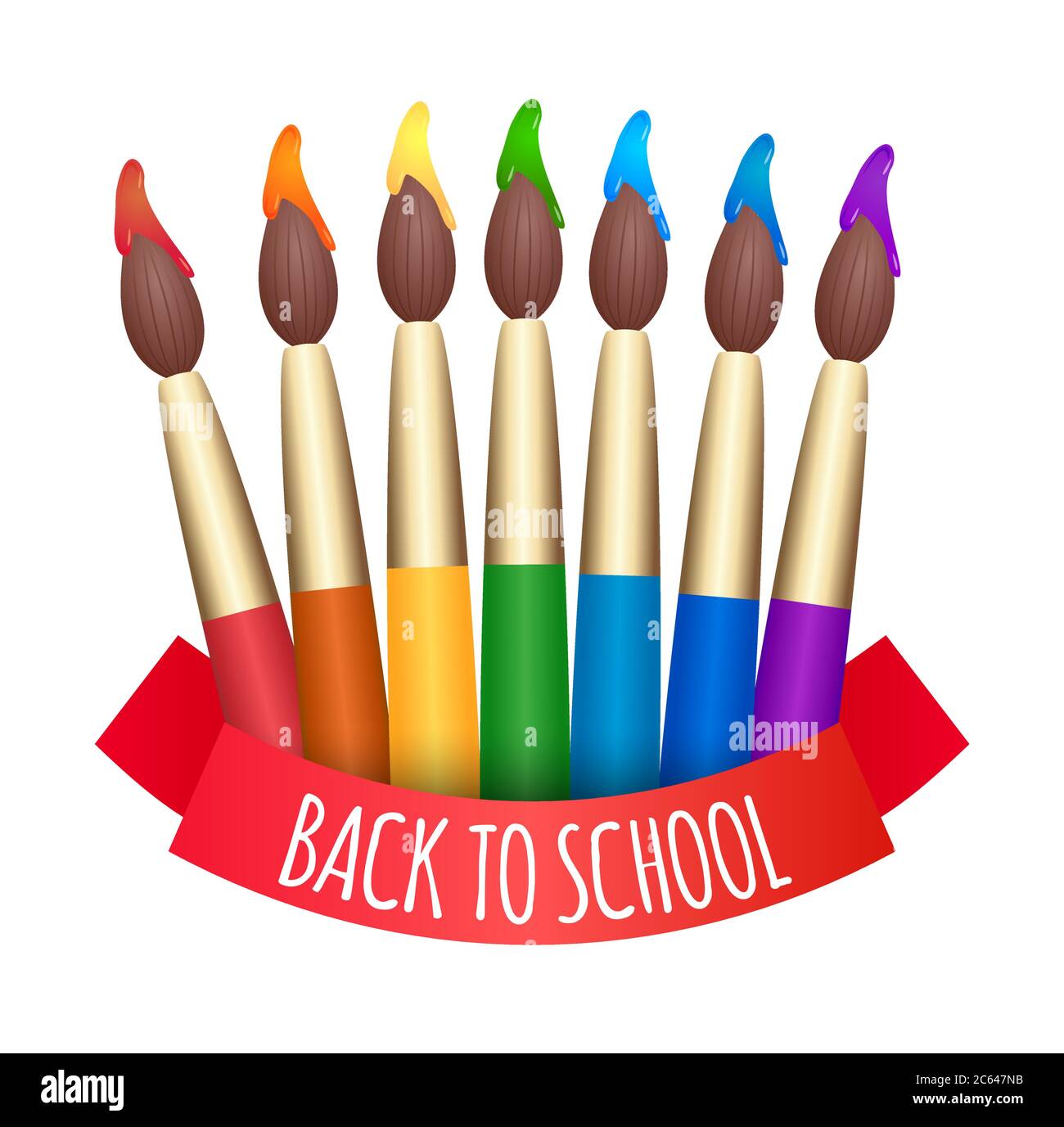 School Clip Art Paint Sets