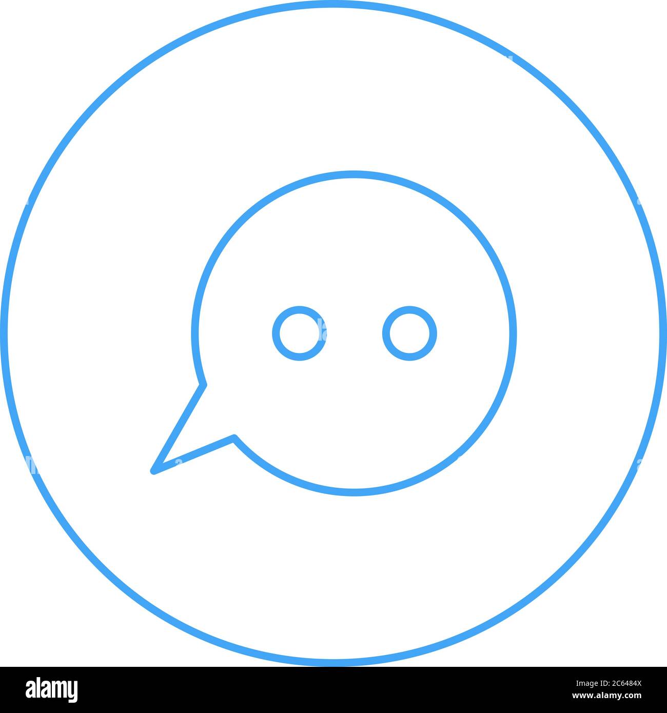 Unique Message Bubbles Vector Line Icon Stock Vector Image & Art - Alamy