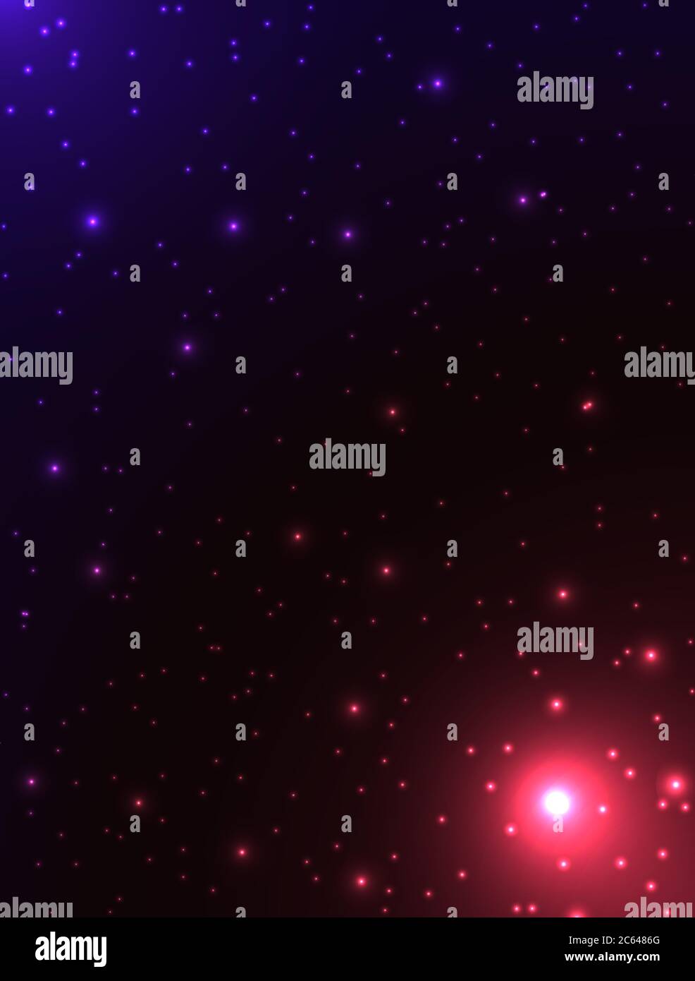 Illustration of space and stars. Vector background for your creativity ...