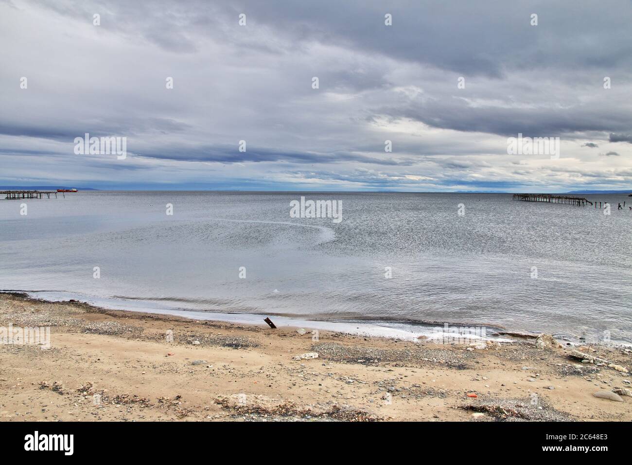 The Harbor of Punta Arenas, Patagonia, Chile Stock Photo - Alamy