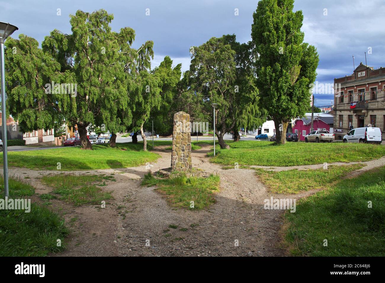 The statue in Punta Arenas, Patagonia, Chile Stock Photo - Alamy