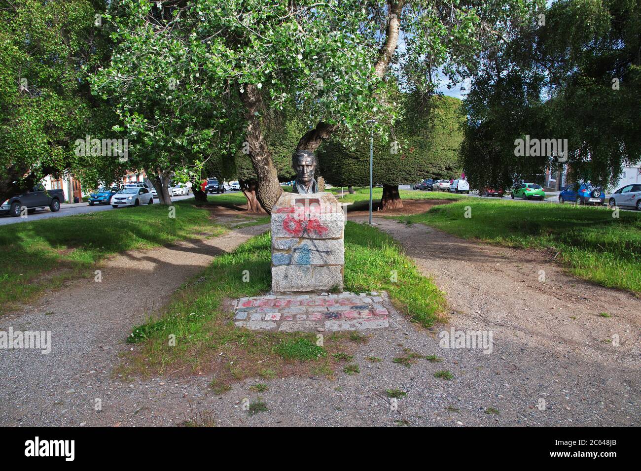 The statue in Punta Arenas, Patagonia, Chile Stock Photo - Alamy