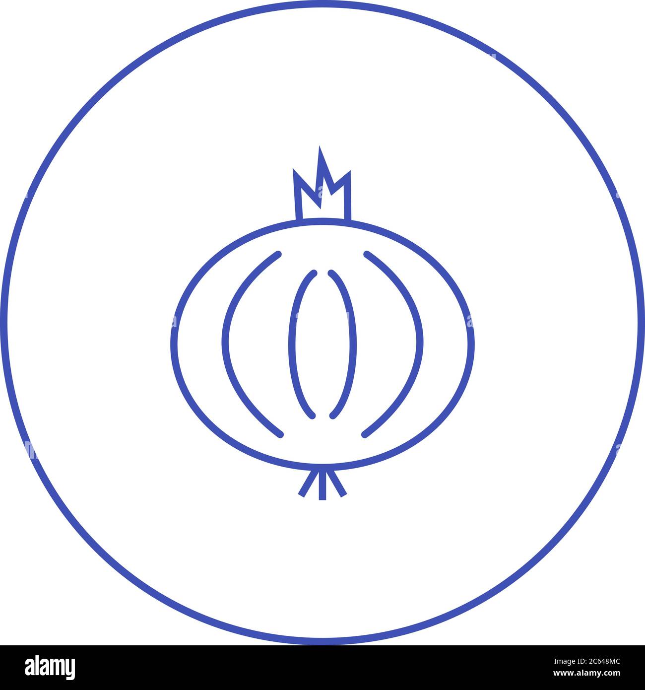 Unique Onion Vector Line Icon Stock Vector Image & Art - Alamy