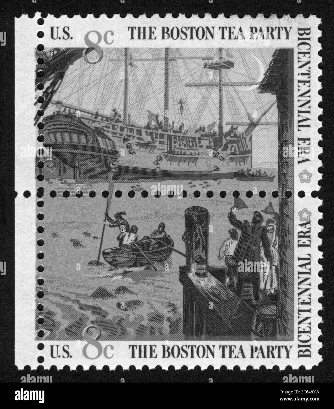 Boston stamp vintage hi-res stock photography and images - Alamy