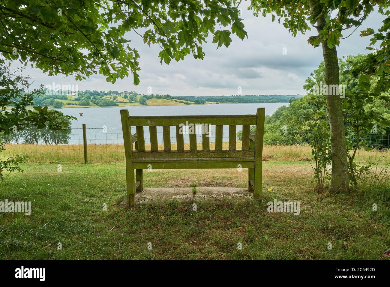 Bench on a hill hi-res stock photography and images - Alamy