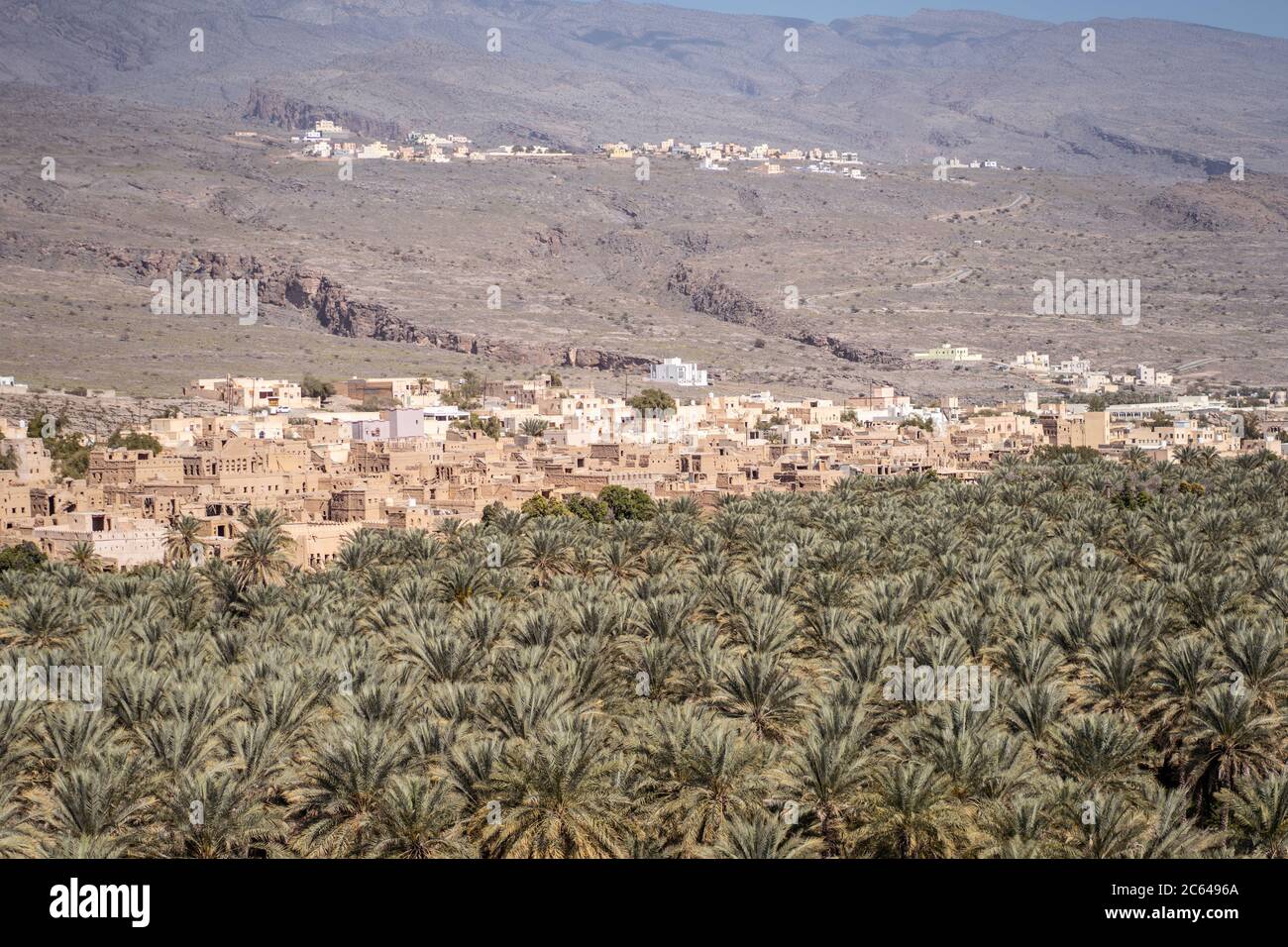 Al Hamra / Oman - February 16, 2020: scenic view of Al Hamra heritage ...