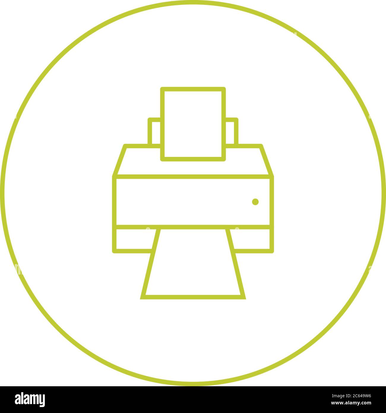 Unique Printer Vector Line Icon Stock Vector Image & Art - Alamy