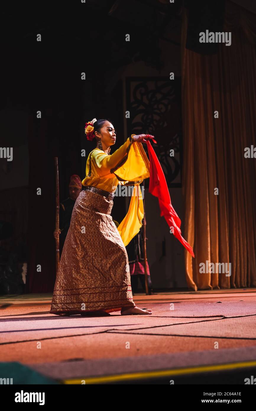 Sarawakian traditional dance by Melanau People, one of the local ethic ...