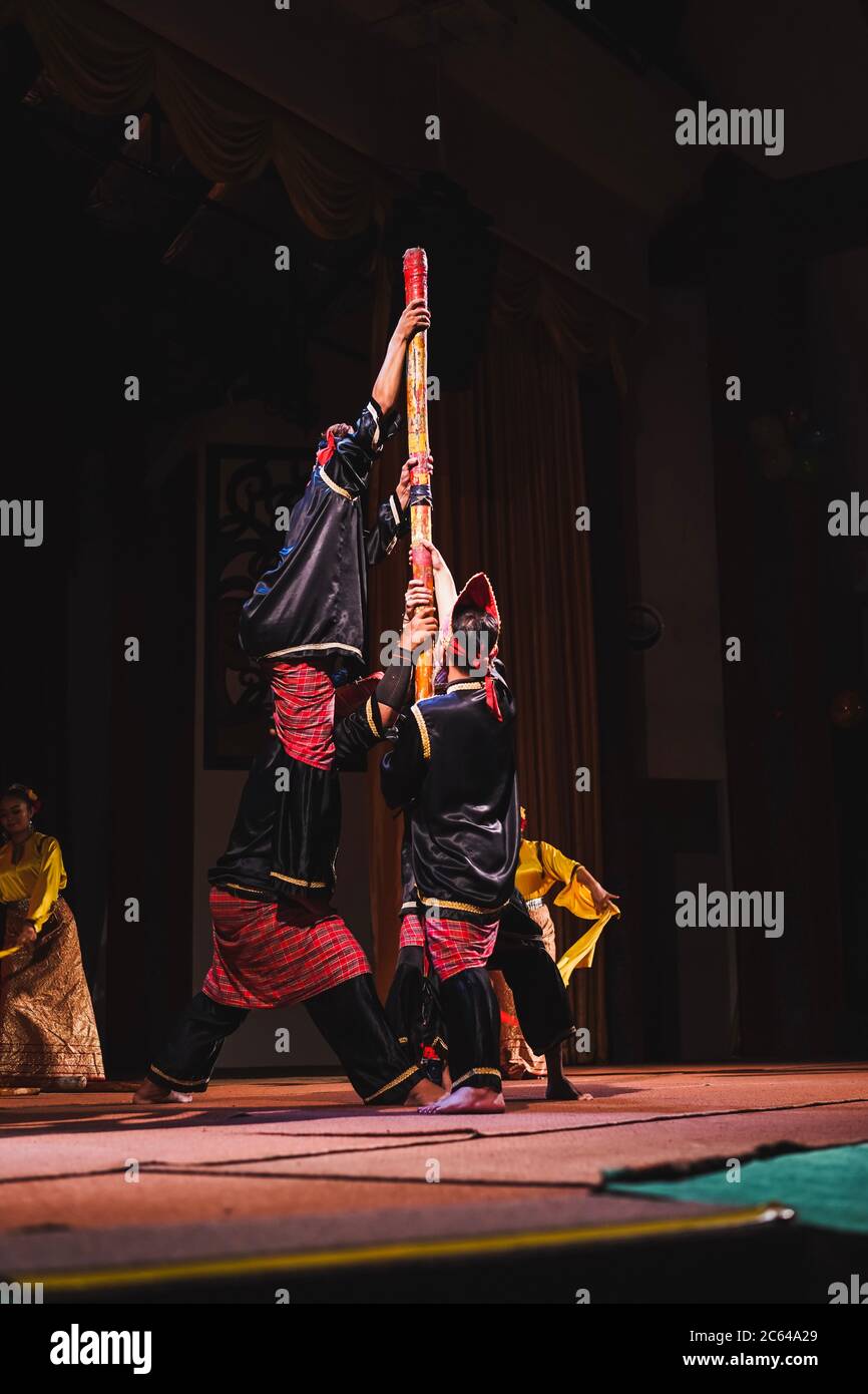 Sarawakian traditional dance by Melanau People, one of the local ethic ...