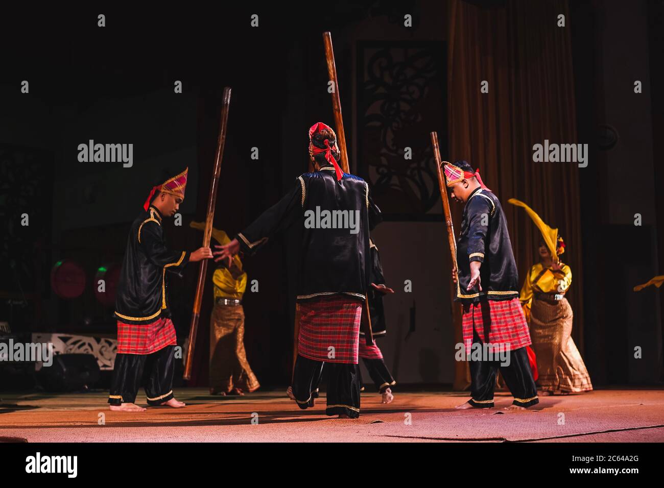 Sarawakian traditional dance by Melanau People, one of the local ethic ...