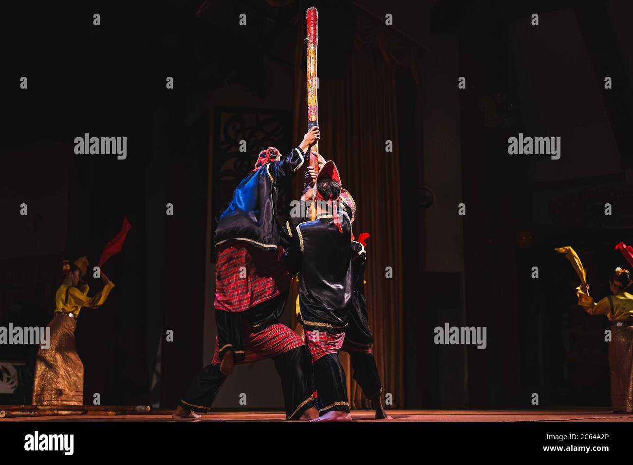 Sarawakian traditional dance by Melanau People, one of the local ethic ...